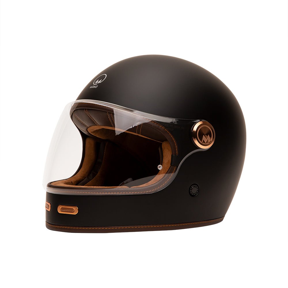 Full Moon Motorcycle Helmet – Black Arrow Moto